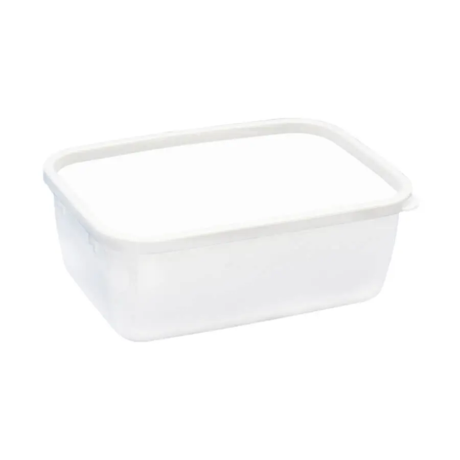 RECTANGLE CONTAINER 2 LTR - WHITE | Best Plastic Products | Kenya