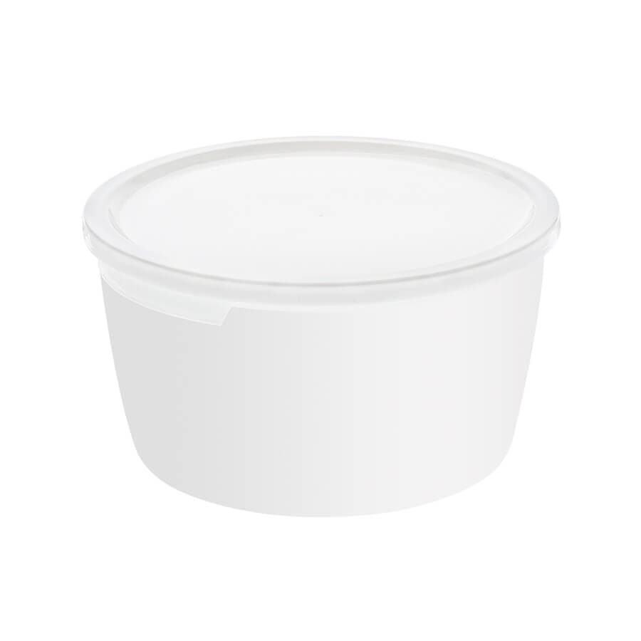 ROUND CONTAINER 1 LTR - WHITE | Best Plastic Products | Kenya