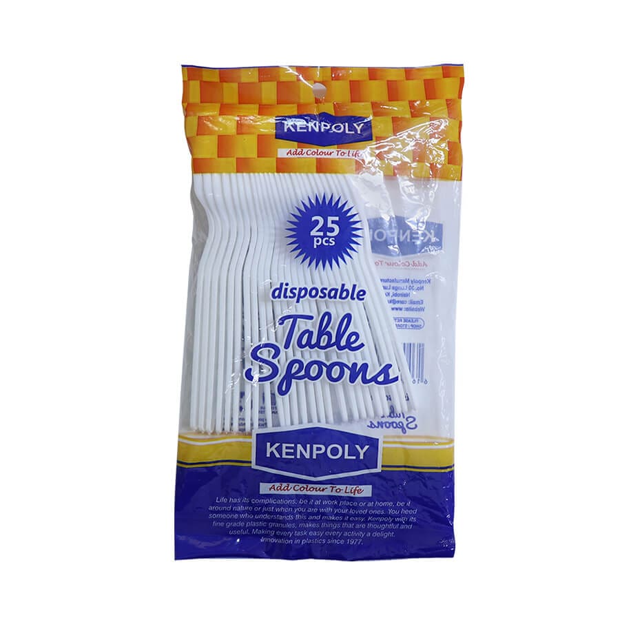 TABLE SPOON (PACK OF 25PCS) | Best Plastic Products | Kenya